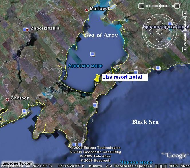 Schelkino town, Crimean peninsula, Sea of Azov, Simferopol city