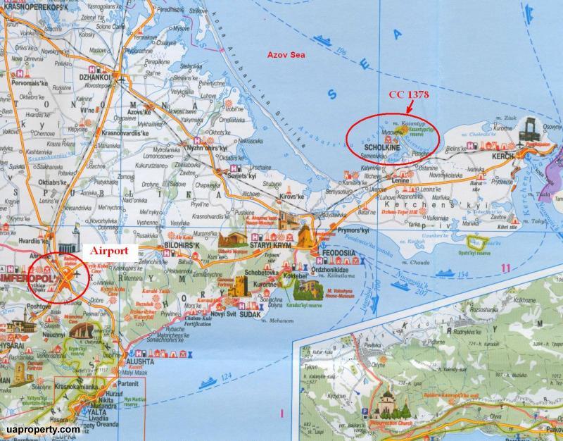 Schelkino town, Crimean peninsula, Sea of Azov, Simferopol city